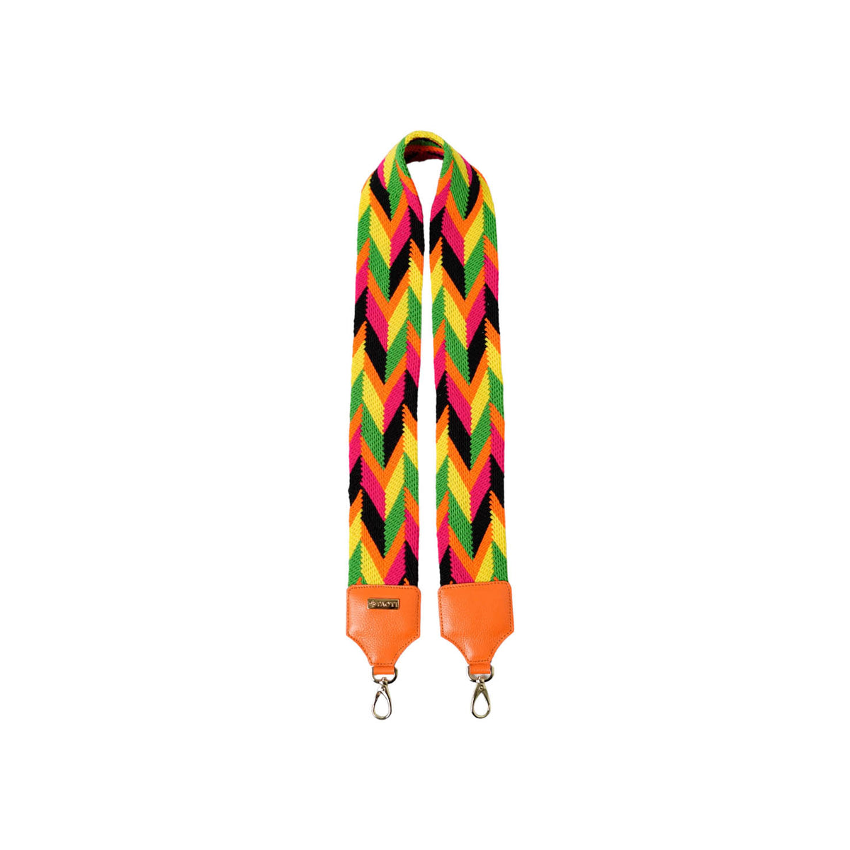 Jose María - Handwoven Strap - Orange, Yellow, Green, Black Pattern | Paoti