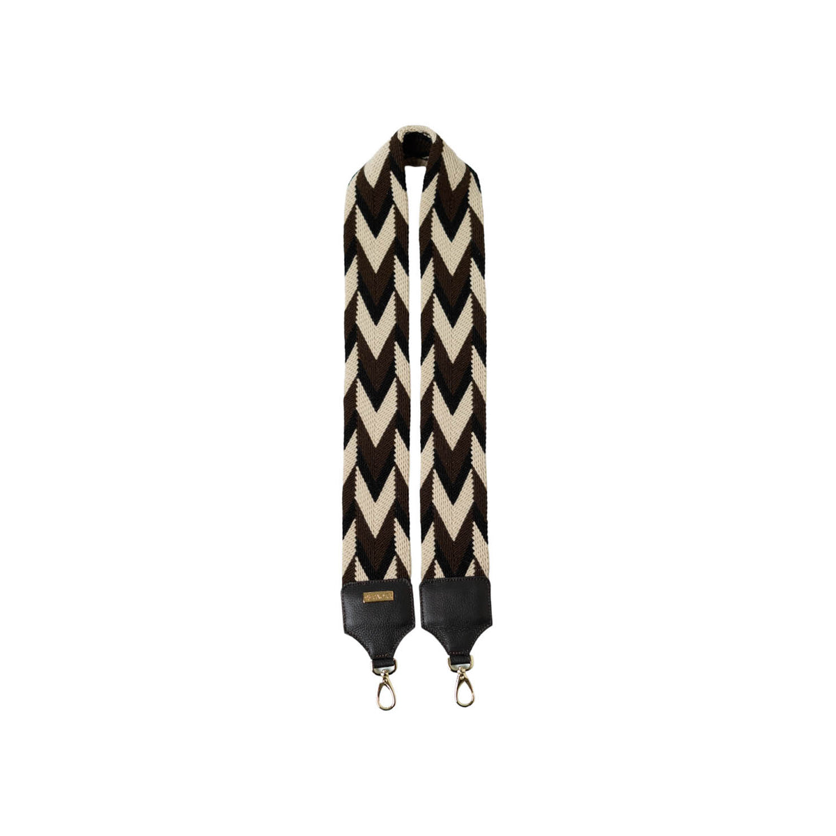 Basilio - Handwoven Strap - White, Black Pattern | Paoti